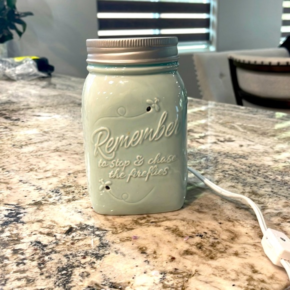 Scentsy | Other | Chasing Fireflies Scensy Warmer Light Blue Perfect ...